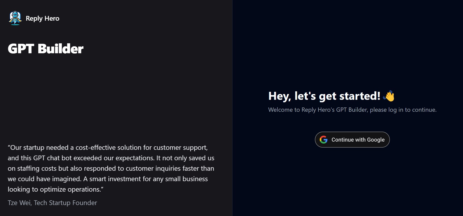 Reply Hero GPT Builder